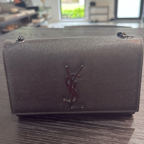 Yves Saint Laurent | Bags | Kate Small Ysl Crossbody Bag In Grained ...